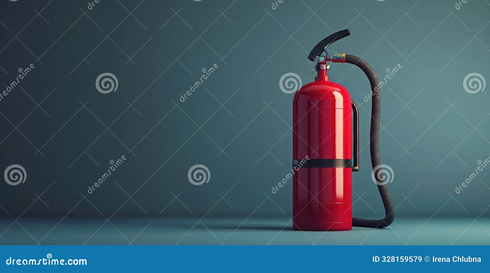 Red Fire Extinguisher, Emphasizing Safety Equipment and Fire Prevention ...