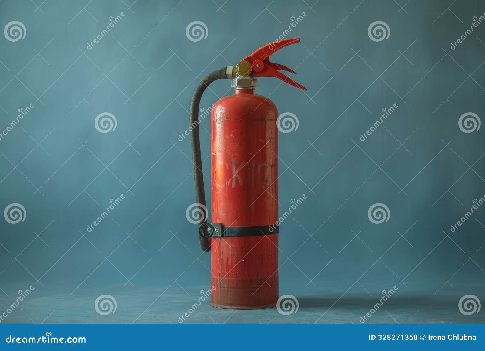 Red Fire Extinguisher, Emphasizing Safety Equipment and Fire Prevention ...