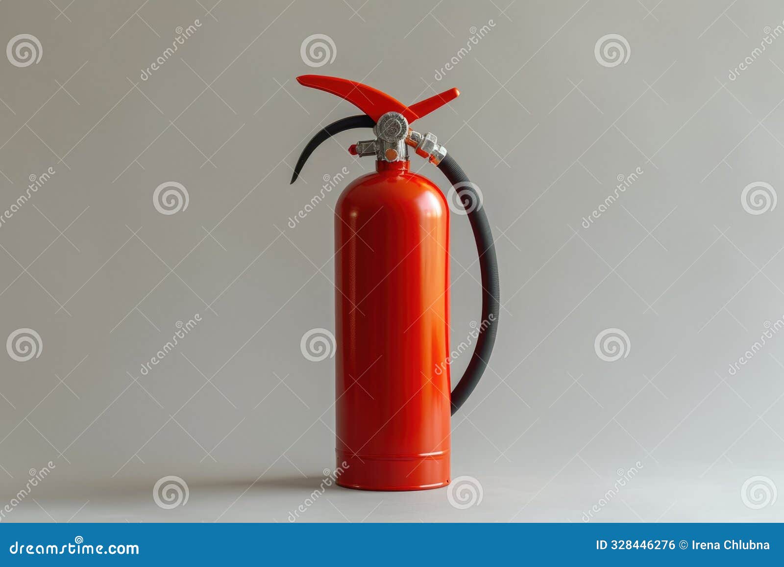Red Fire Extinguisher, Emphasizing Safety Equipment and Fire Prevention ...
