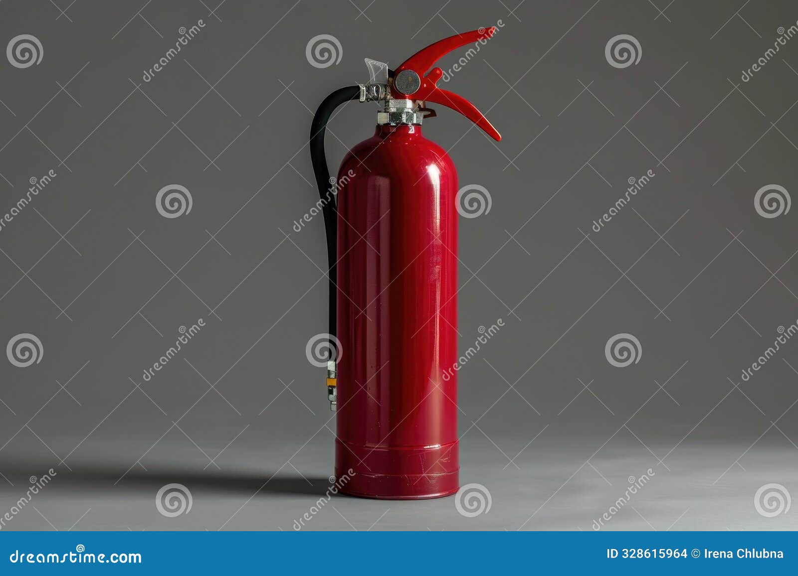Red Fire Extinguisher, Emphasizing Safety Equipment and Fire Prevention ...