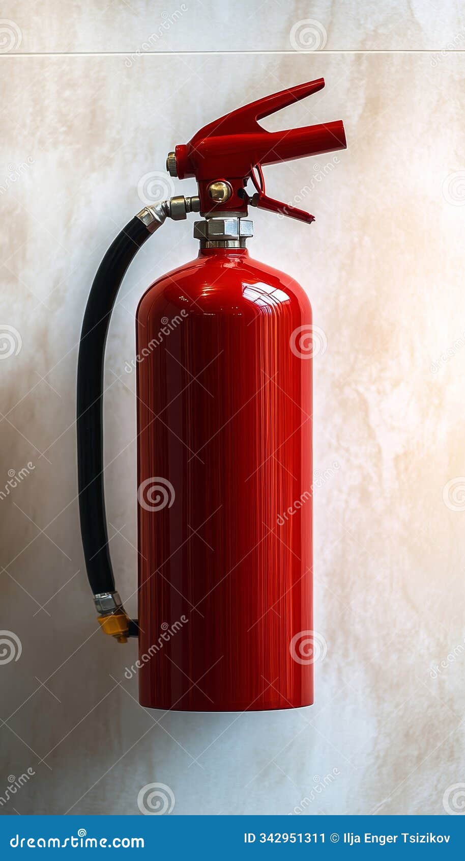 Red Fire Extinguisher Isolated, Safety Equipment, Emergency Protection ...