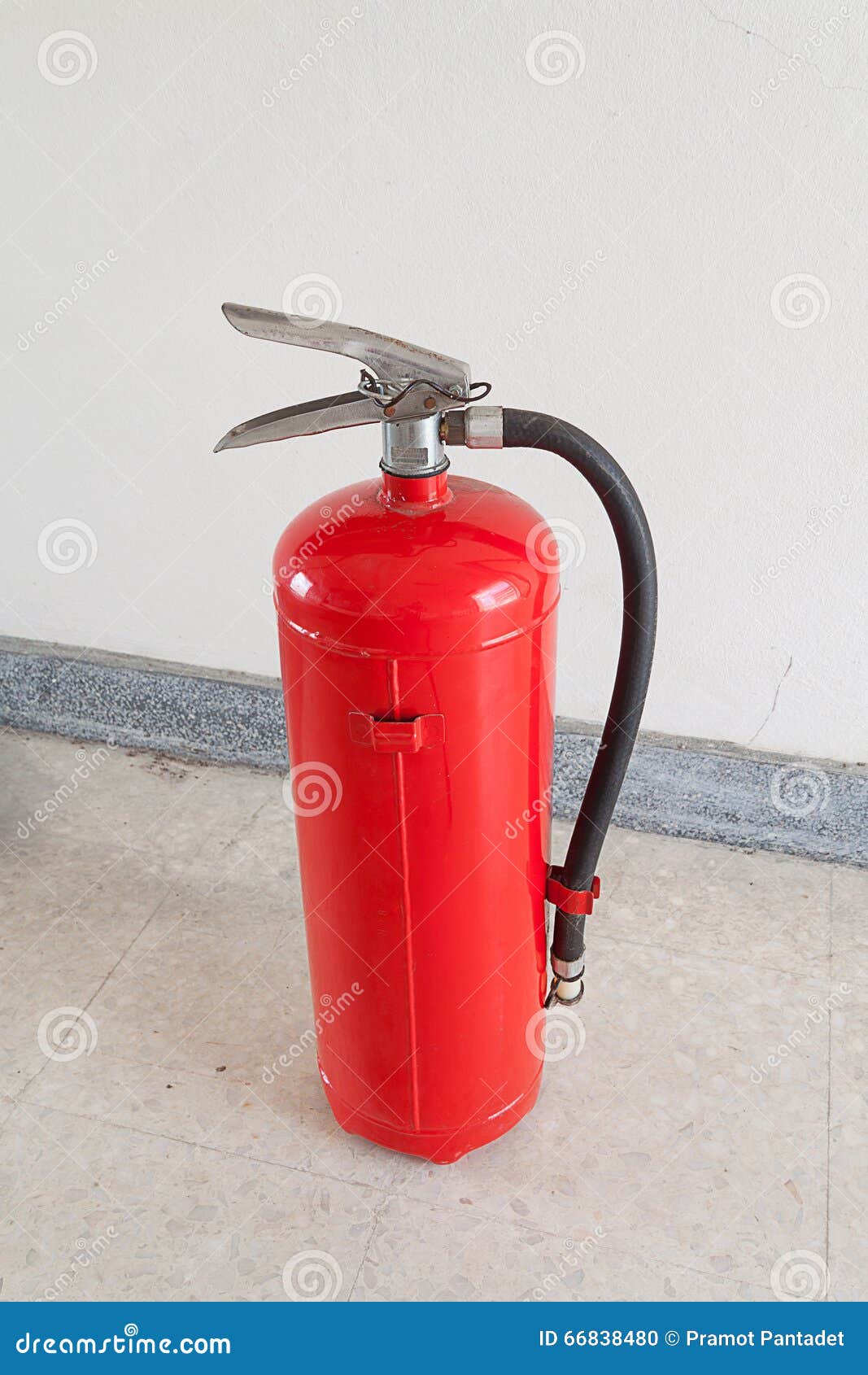 Red Fire Extinguisher stock photo. Image of foam, extinguish - 66838480