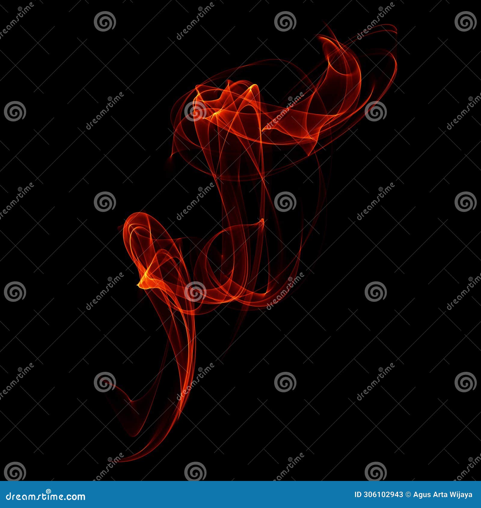 Red Fire Flame Element in Black Stock Image - Image of texture, black ...