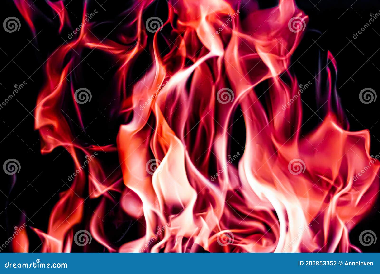 Red Fire Flames As Nature Element and Abstract Background Stock Photo ...