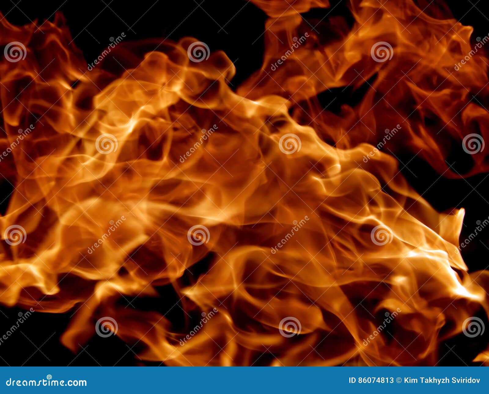 Red Fire Flames on a Black Background Stock Image - Image of blazing ...