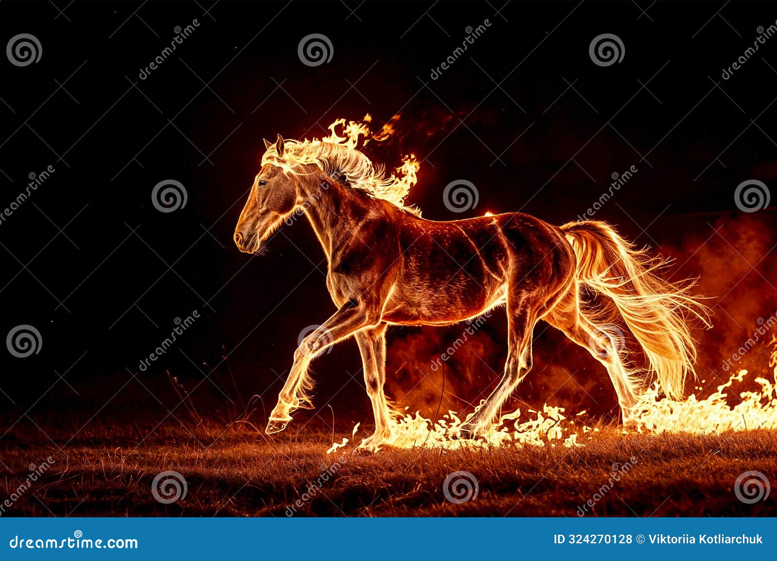 Red Fire Horse Symbol of 2026 According To the Eastern Calendar Stock ...