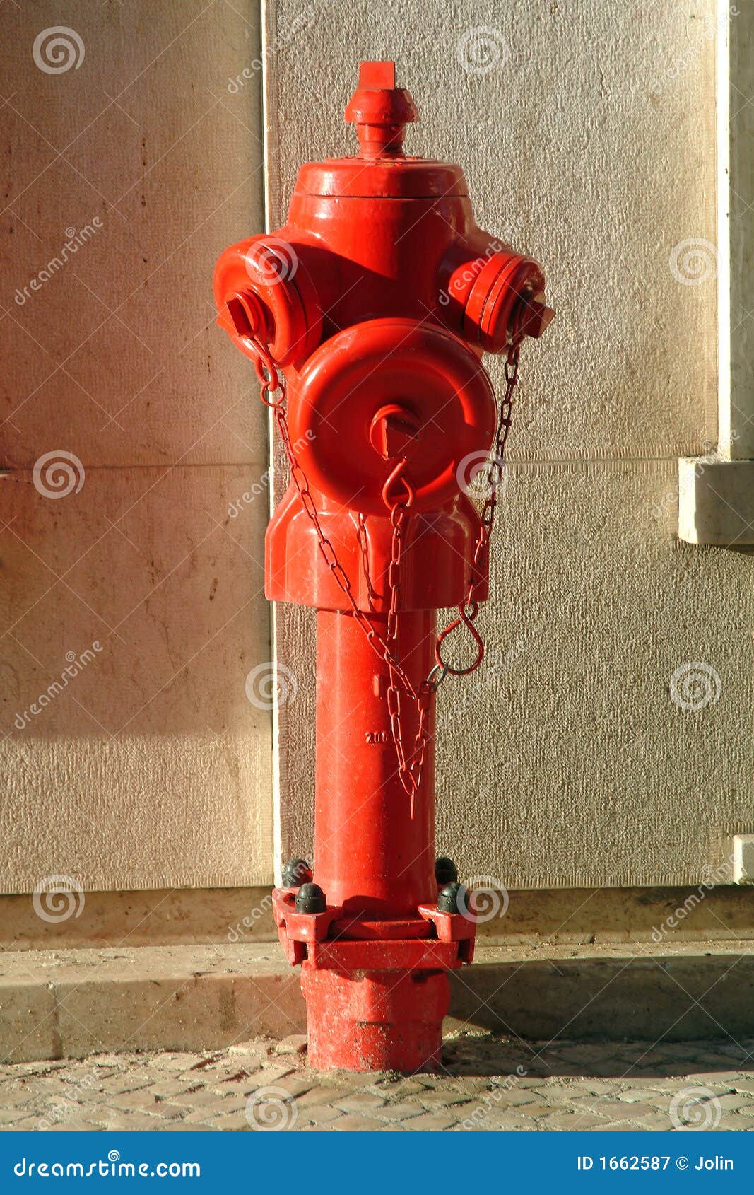 Red fire hydrant stock image. Image of department, painted - 1662587