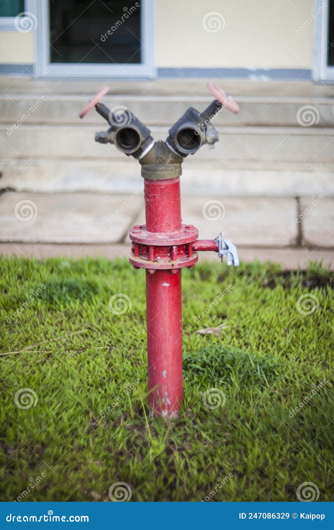 The Red Hydrant Monitor Stand For Petrochemicalplant Stock Photography ...