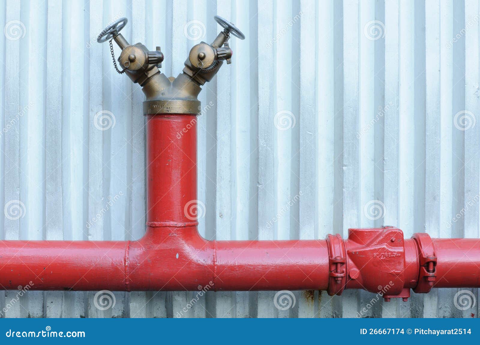 Red Fire Hydrant stock photo. Image of fire, danger, emergency - 26667174