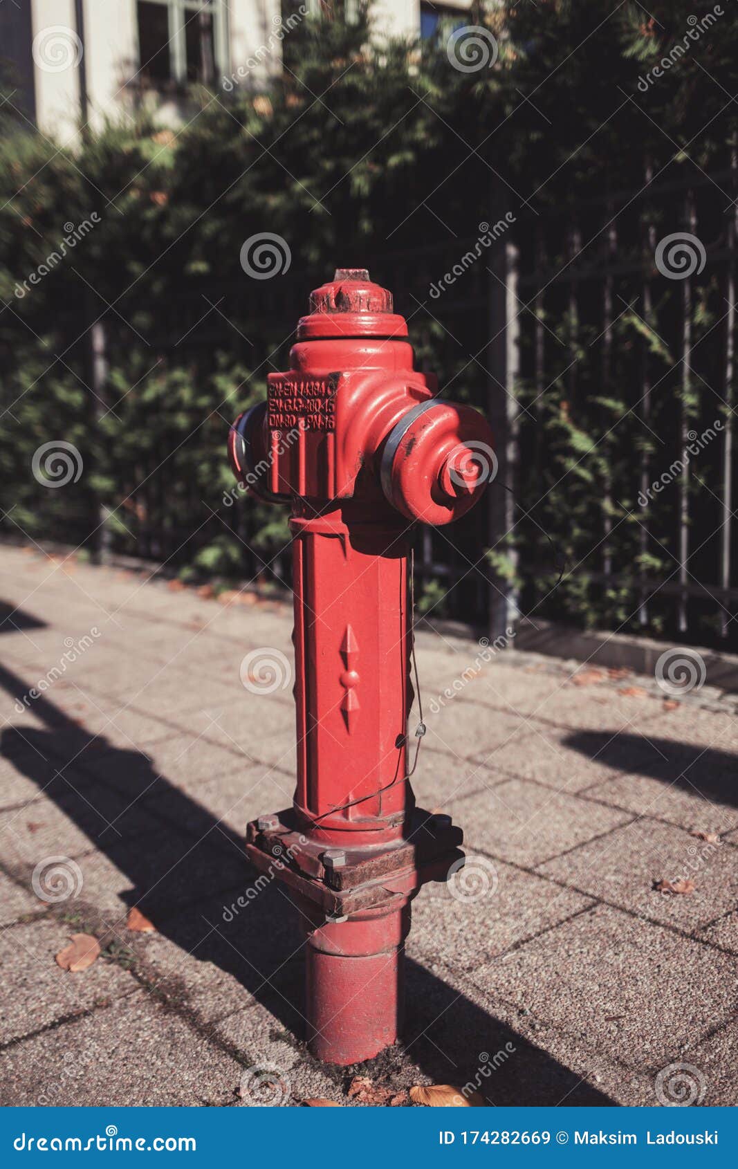 Red fire hydrant stock image. Image of typical, color - 174282669