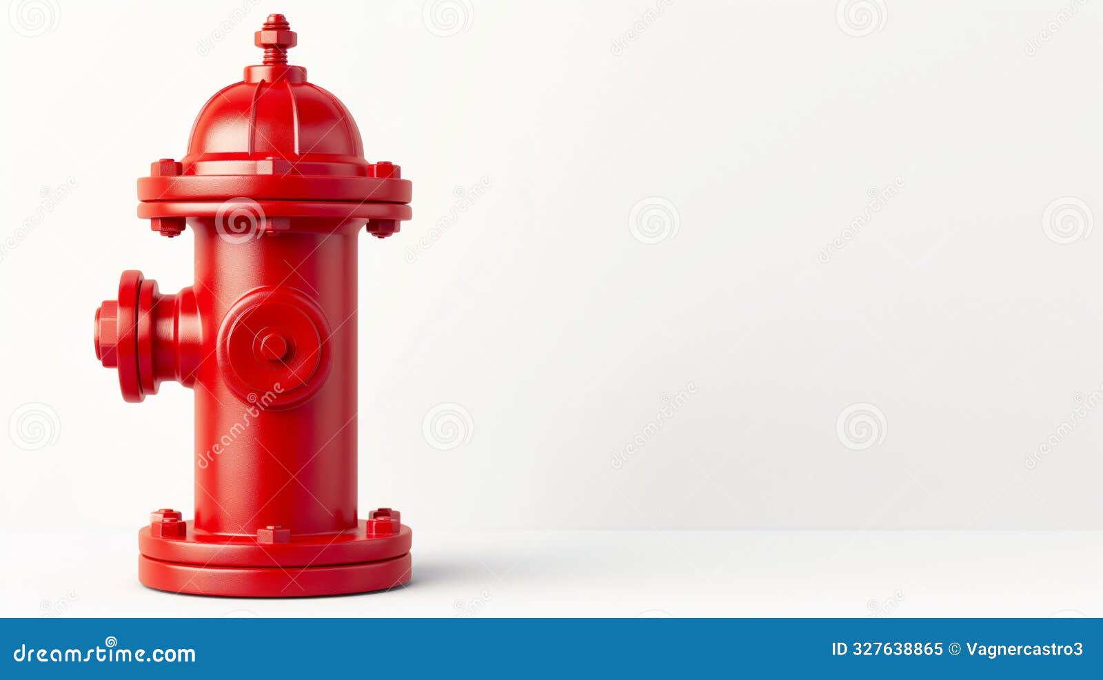Red Fire Hydrant in Classic Style Isolated with Copy Space Stock ...