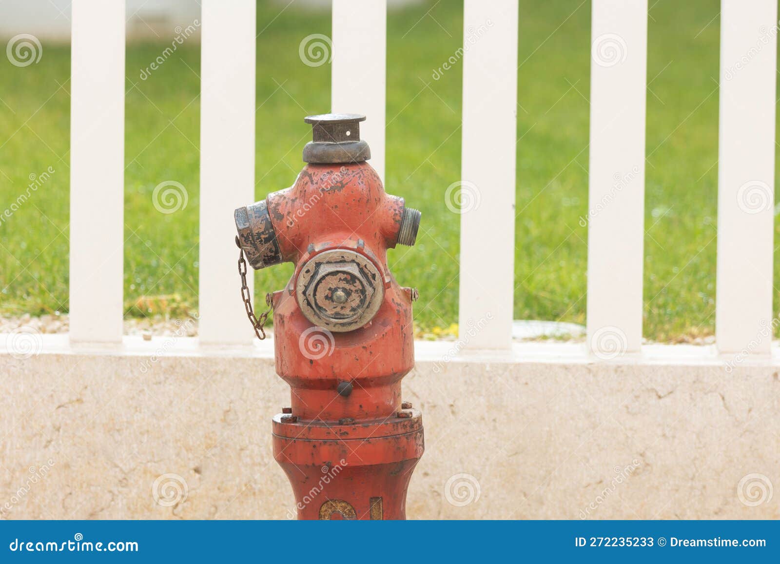 Red Hydrant On The Road For Fire Services. Stock Photography ...