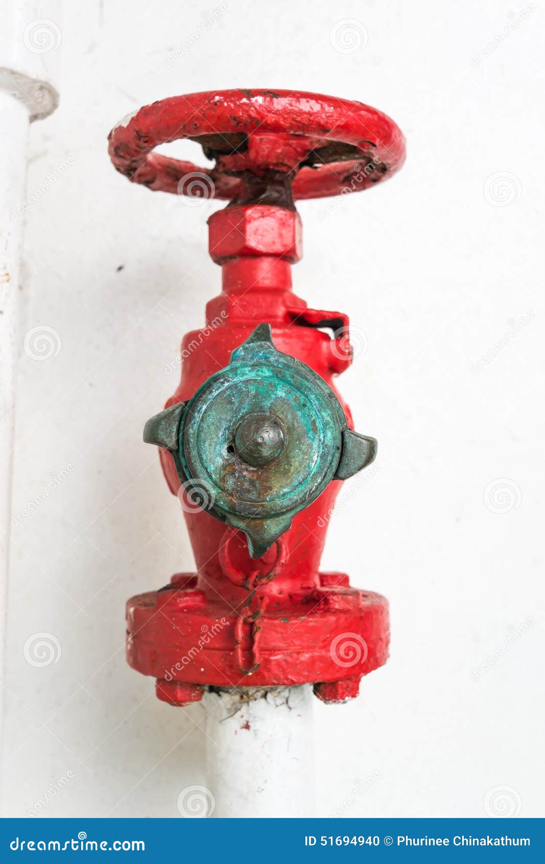 Red Fire Hydrant stock photo. Image of safety, fire, industrial - 51694940