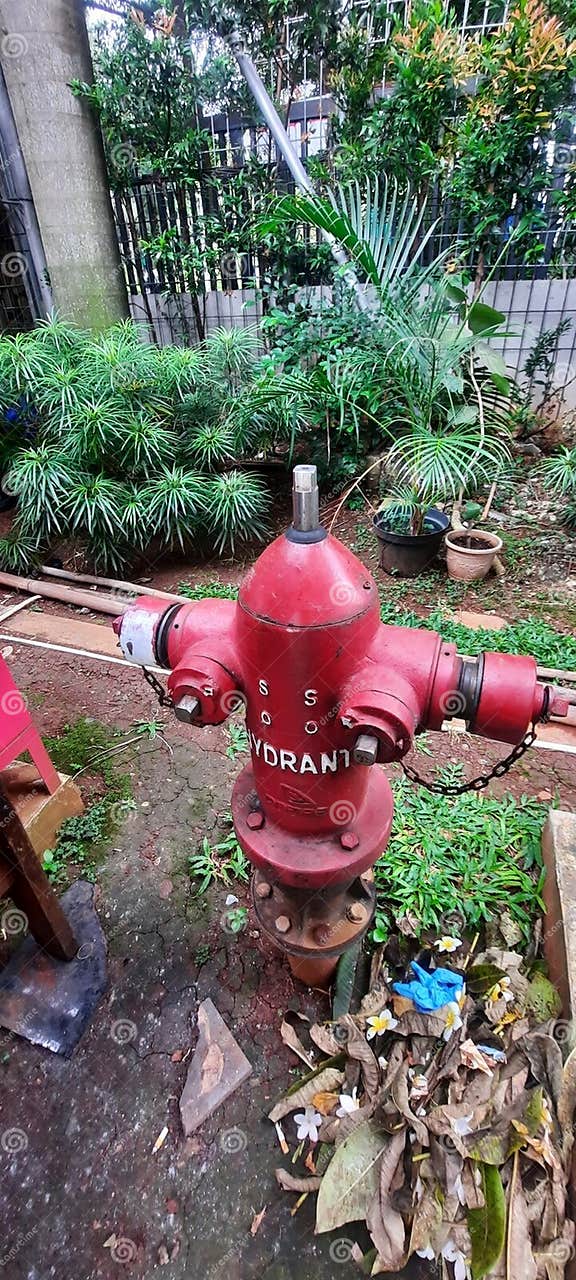 Red Fire Hydrant on the Ground Stock Photo - Image of outdoor, firehydrant: 278476522