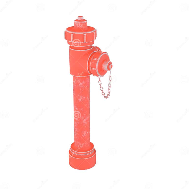 A Fire Hydrant Stands in a Red Color and is Part of a Large Collection ...