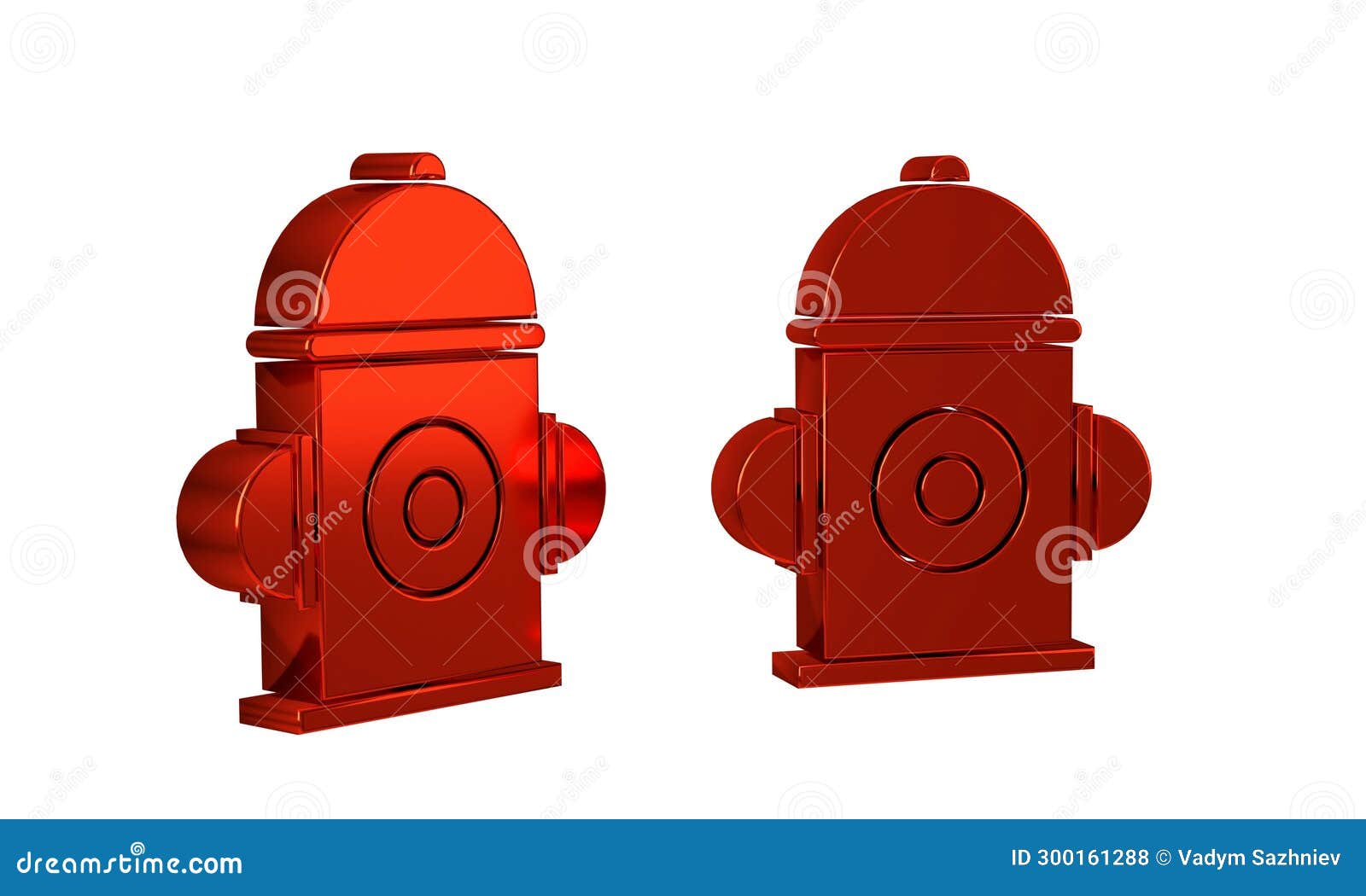 Red Fire Hydrant Icon Isolated on Transparent Background. Stock ...