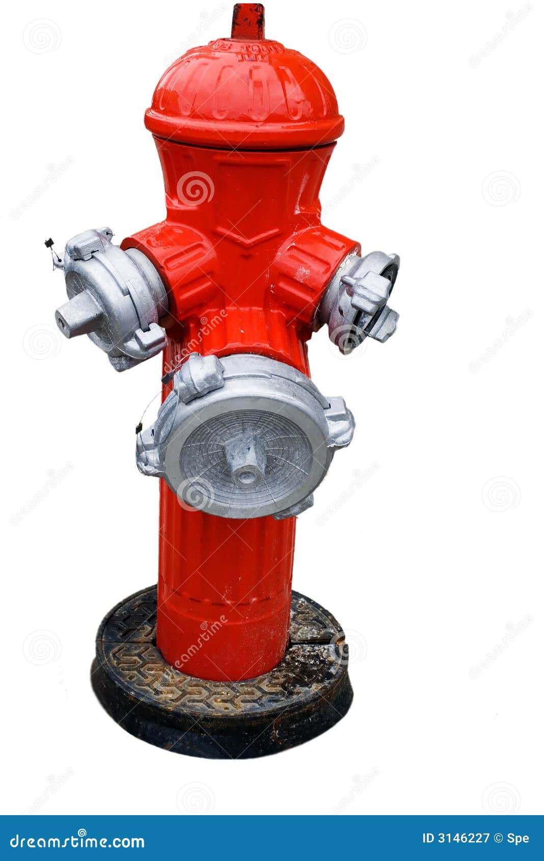 Red fire hydrant isolated stock image. Image of dimensional - 3146227