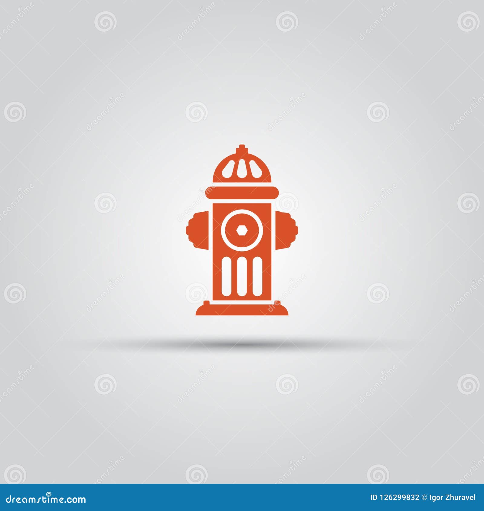 Red Fire Hydrant Isolated Vector Colored Icon Stock Vector ...