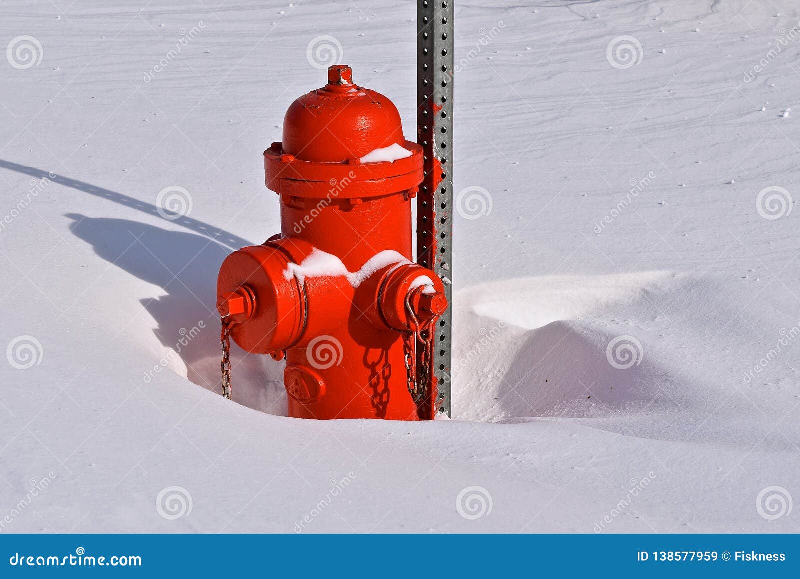 Fire Hydrant Buried in Snow Stock Image - Image of outside, danger ...