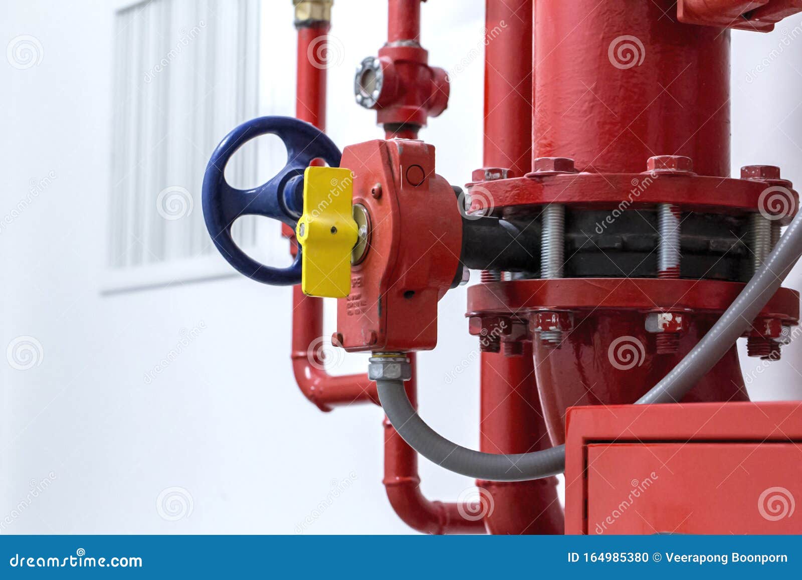 Red Fire Hydrant System or Industrial Fire Control System Extinguishers ...
