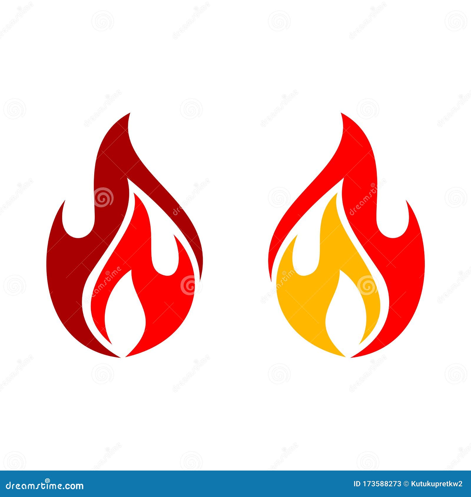 Red Fire Logo Template Illustration Design. Vector EPS 10 Stock Vector ...
