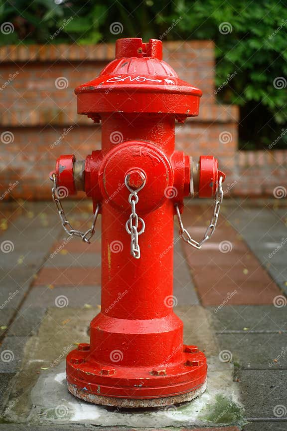 Red fire plug stock image. Image of hose, hydrant, extinguisher - 20208137
