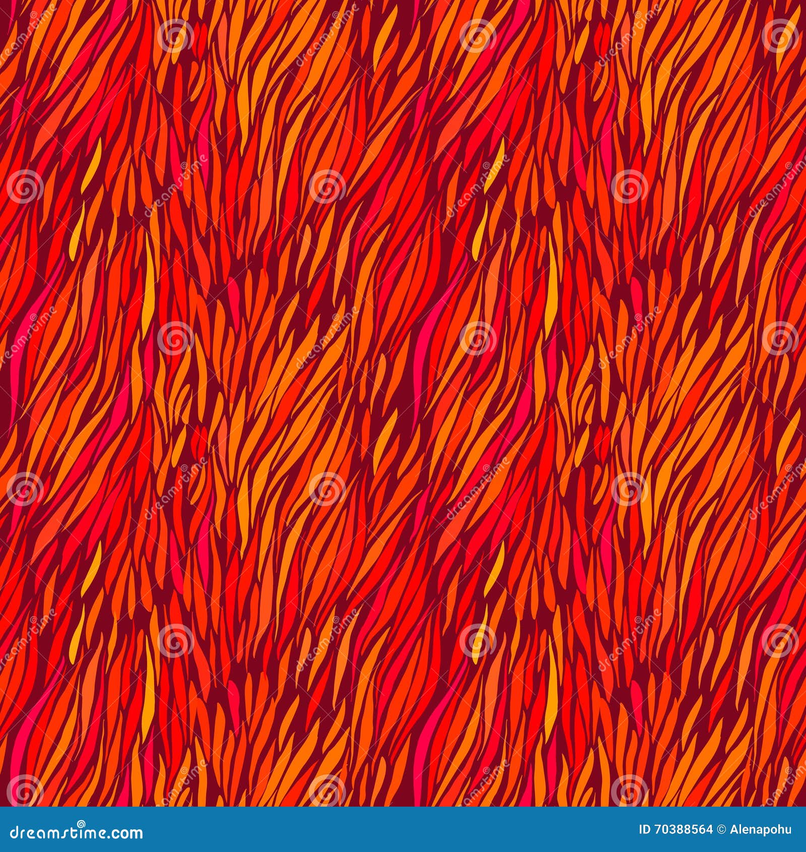 Red Fire Seamless Pattern Design - Flame Seamless Texture Cartoon ...