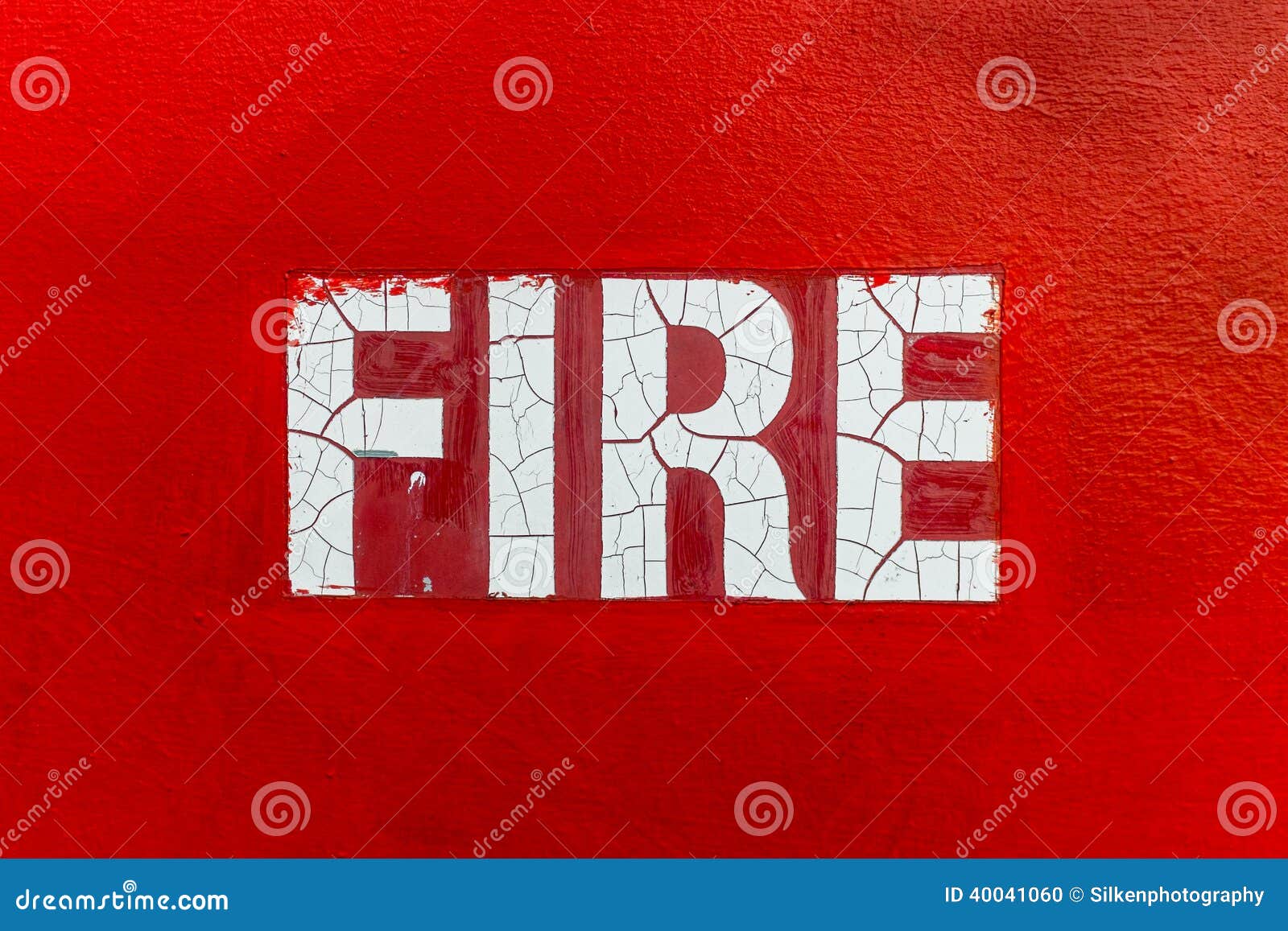 Red Fire Sign stock photo. Image of symbol, emergency - 40041060