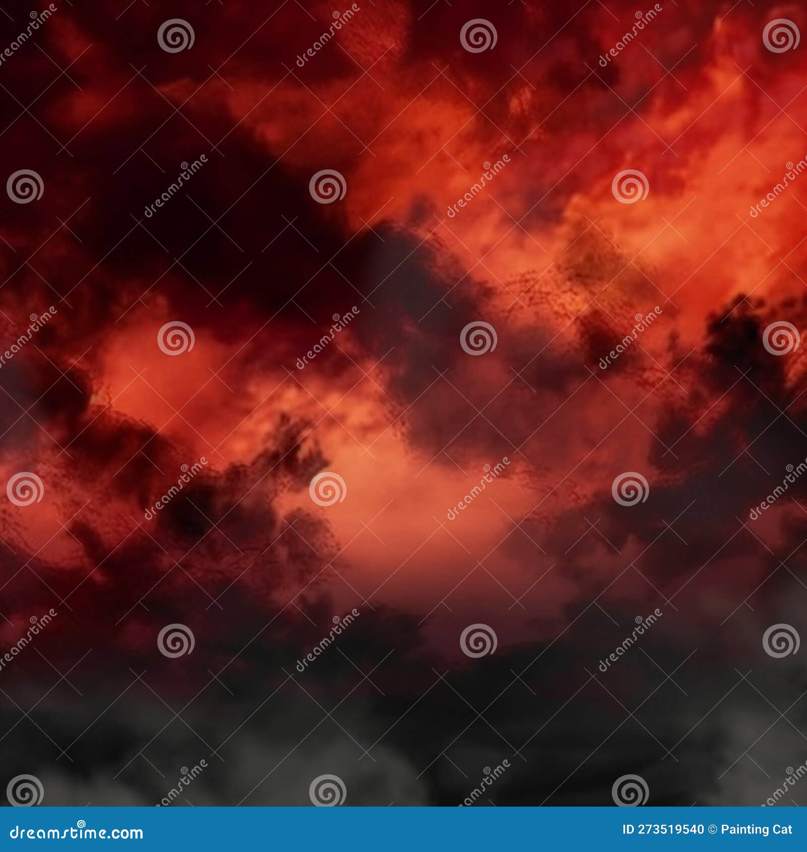 Red Fire Smoke Background, Creative Digital Illustration, Abstract ...