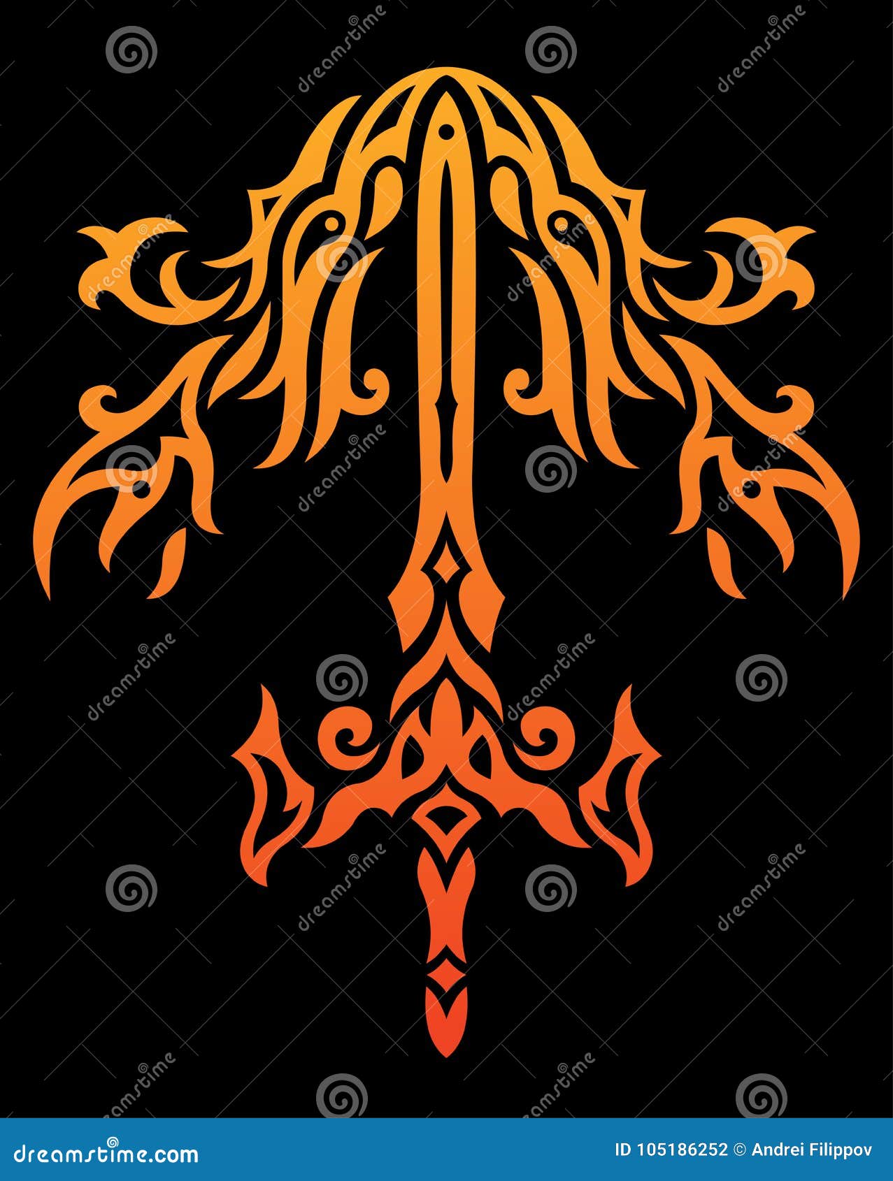 Red fire Sword Pattern stock vector. Illustration of black - 105186252