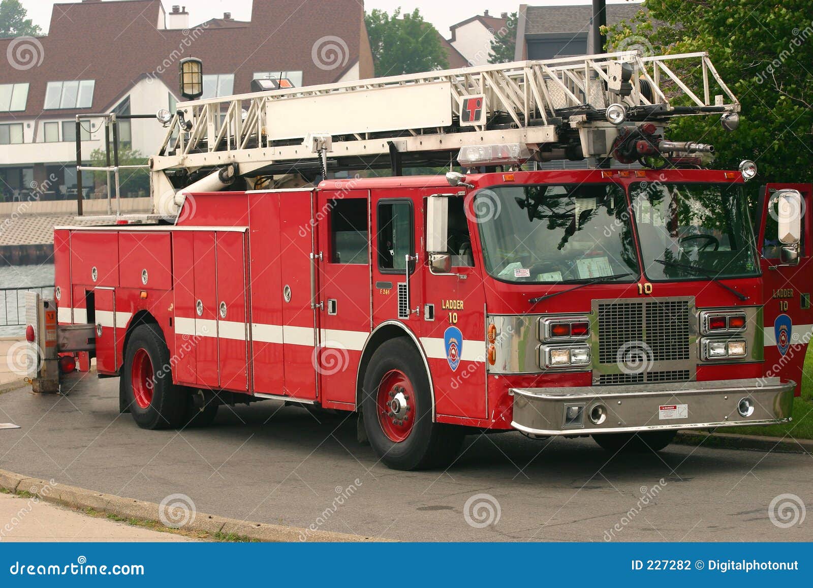 Red Fire Truck stock photo. Image of transportation, life - 227282