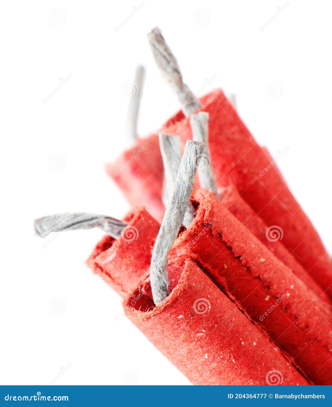 Red Firecrackers Isolated on White Stock Image - Image of patriotic ...