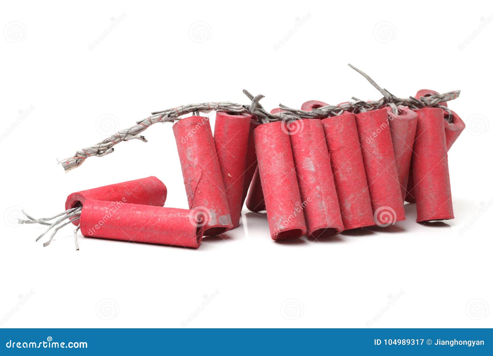 Red Firecrackers stock image. Image of dangerous, explosion - 104989317