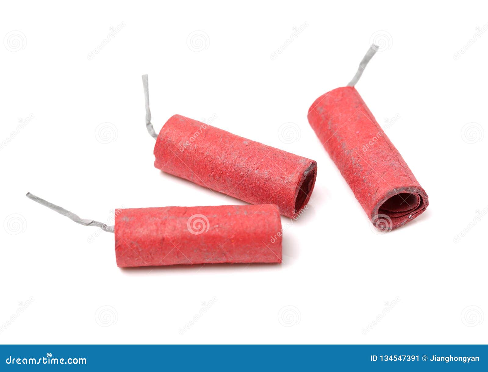 Red firecrackers stock image. Image of bangers, isolated - 134547391