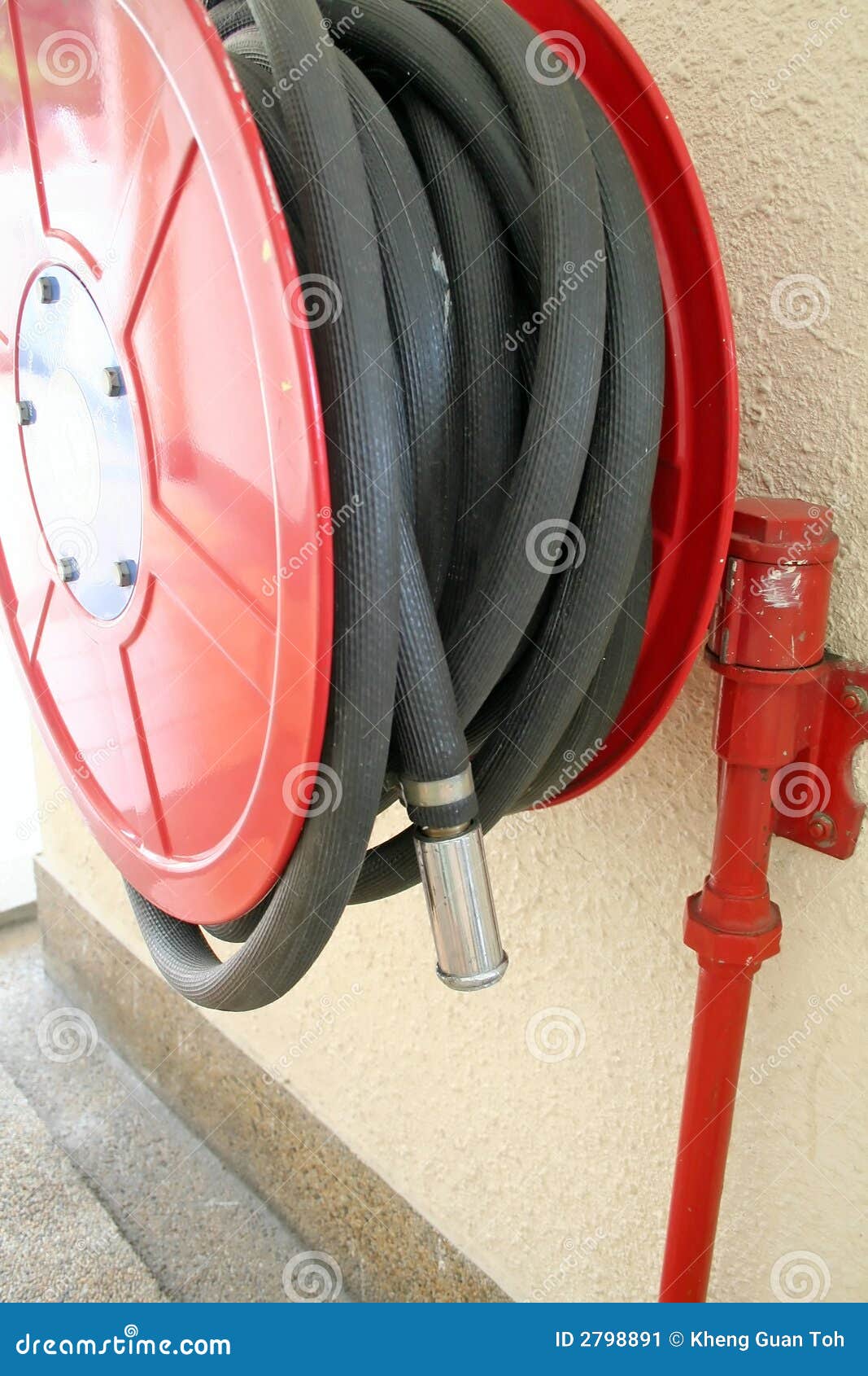 Red firehose stock image. Image of danger, emergency, firehose - 2798891