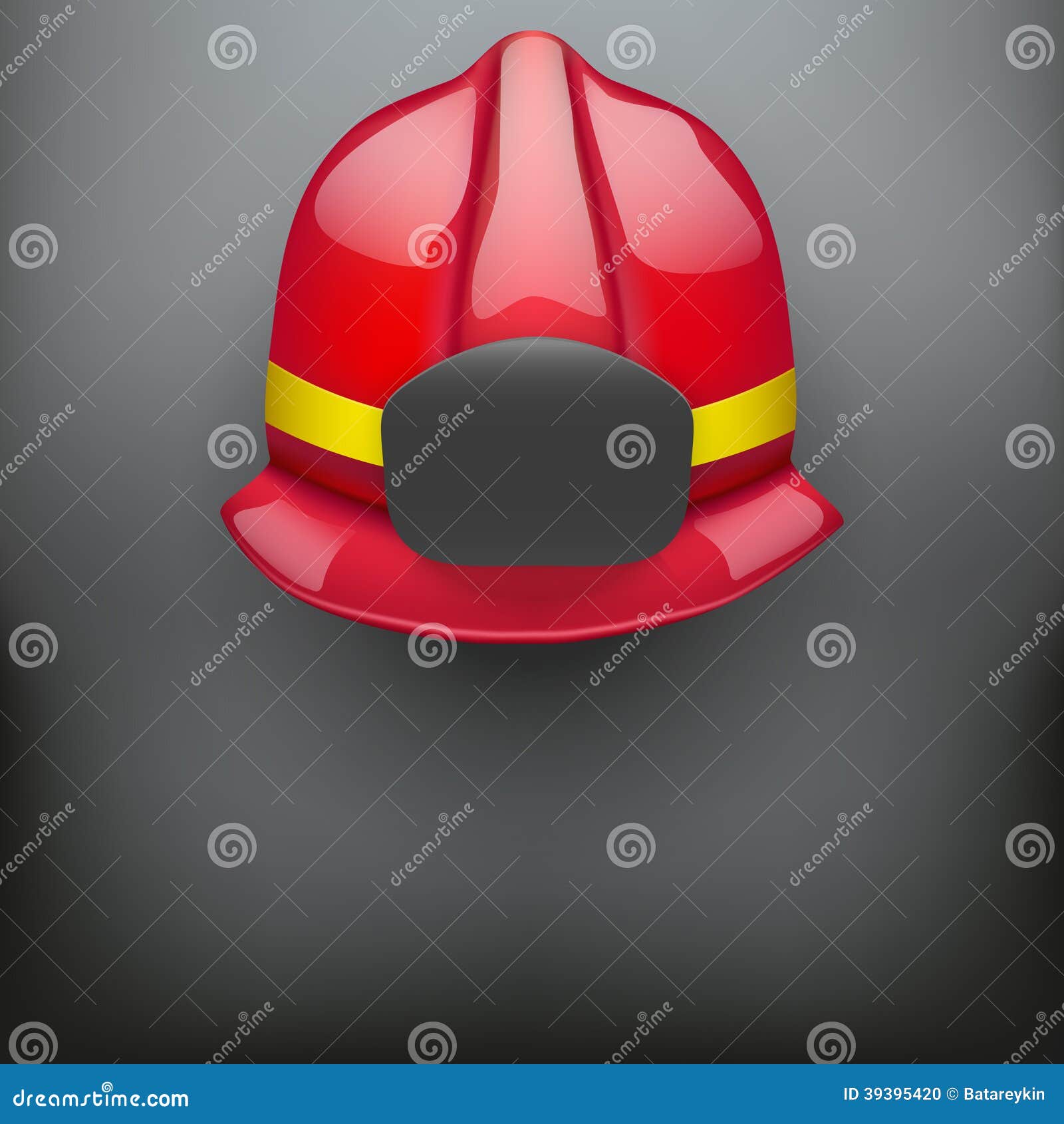 Red Fireman Helmet Vector Background Stock Vector - Illustration of ...