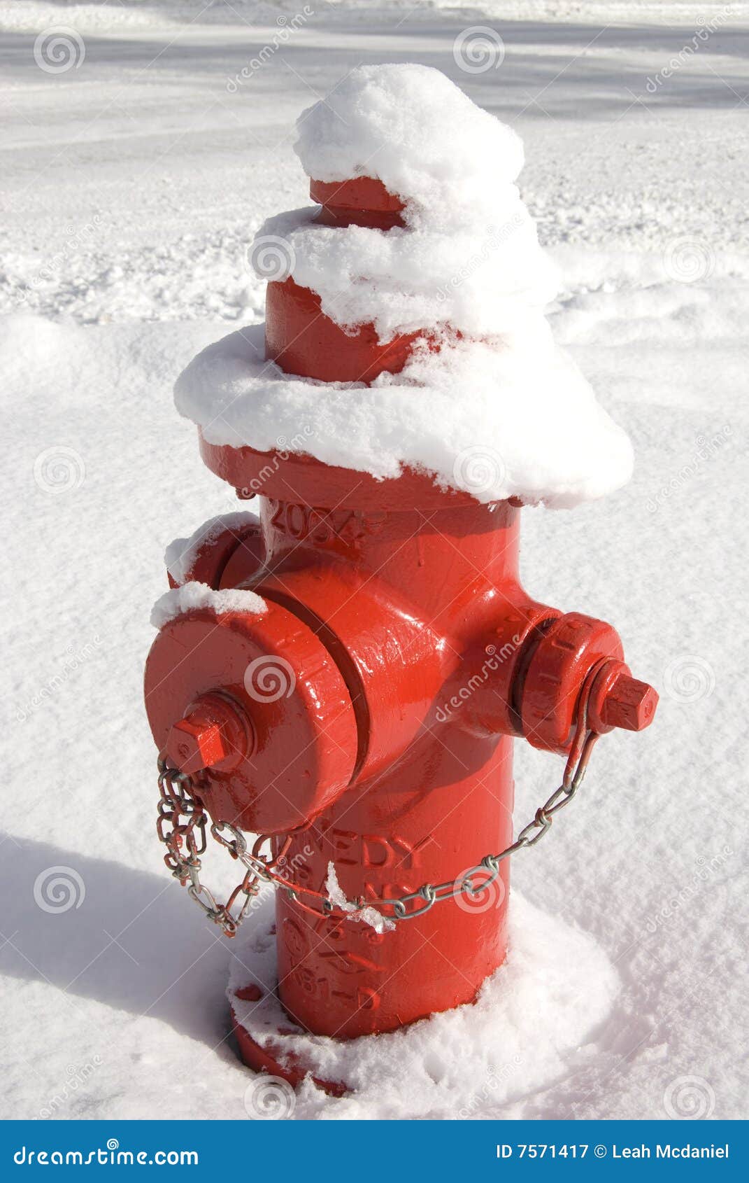 Red Fireplug in the Snow stock image. Image of snow, winter - 7571417