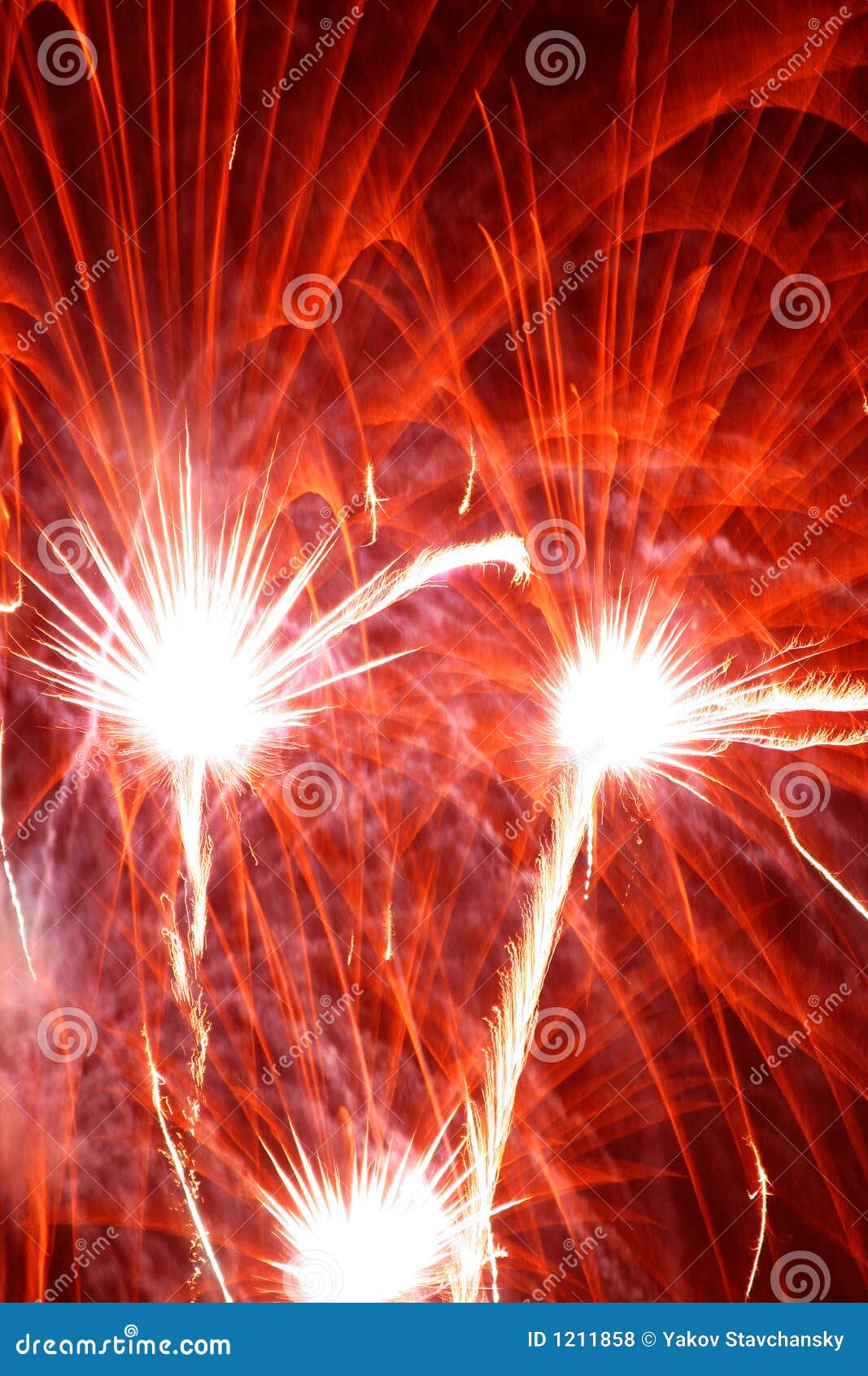Red firework stock photo. Image of background, effect - 1211858