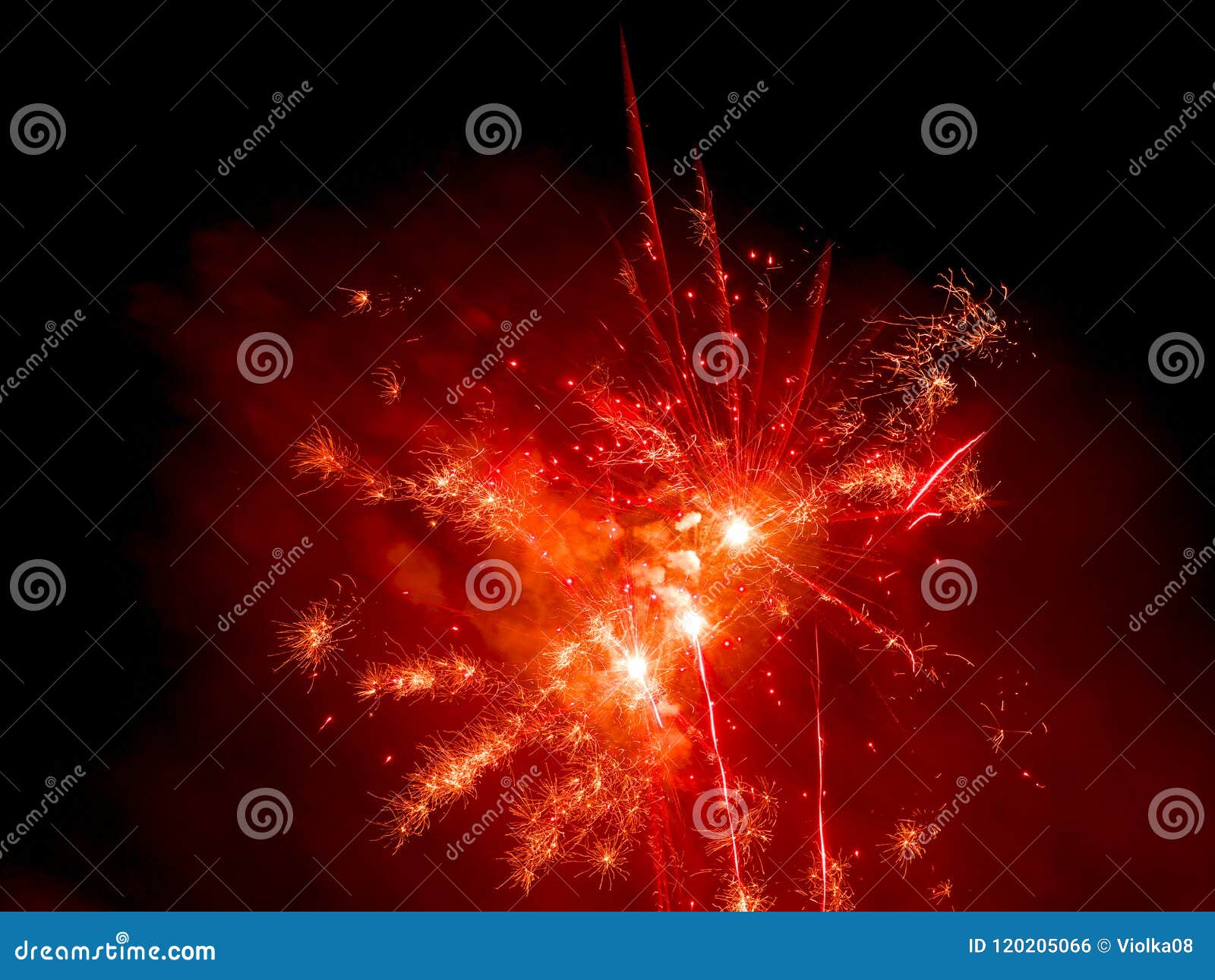 Red firework background stock photo. Image of exterior - 120205066