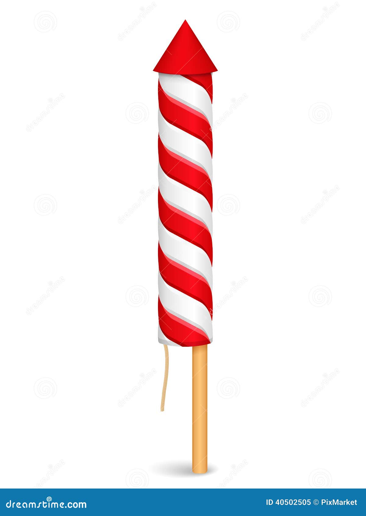 Firework Rocket Collection - Set In Different Color Stock Image ...