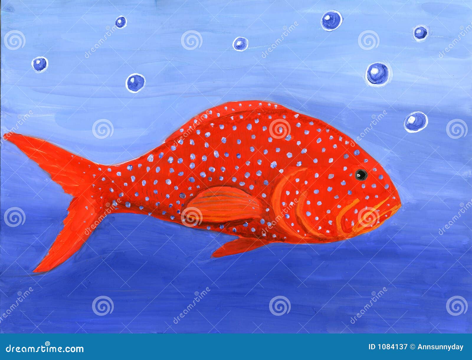 Red fish stock illustration. Illustration of breeder, piscicultural ...