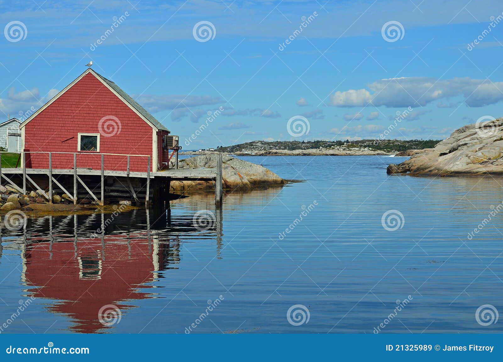 Red fish house stock image. Image of shore, ocean, ship - 21325989