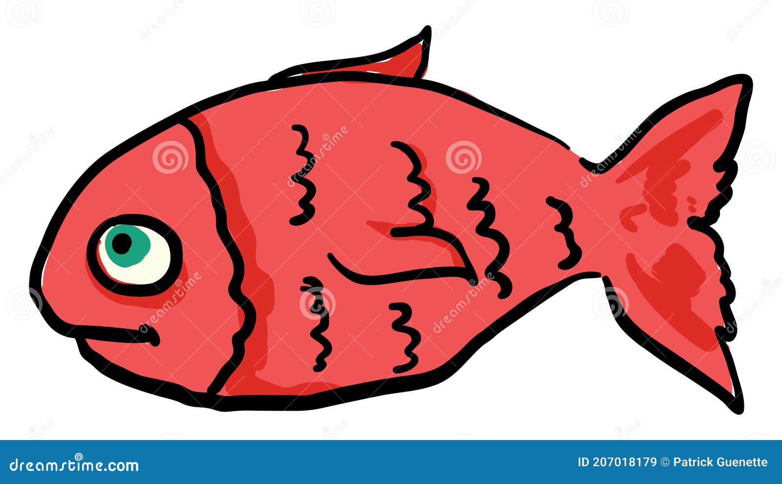 Red Fish, Illustration, Vector Stock Vector - Illustration of ...