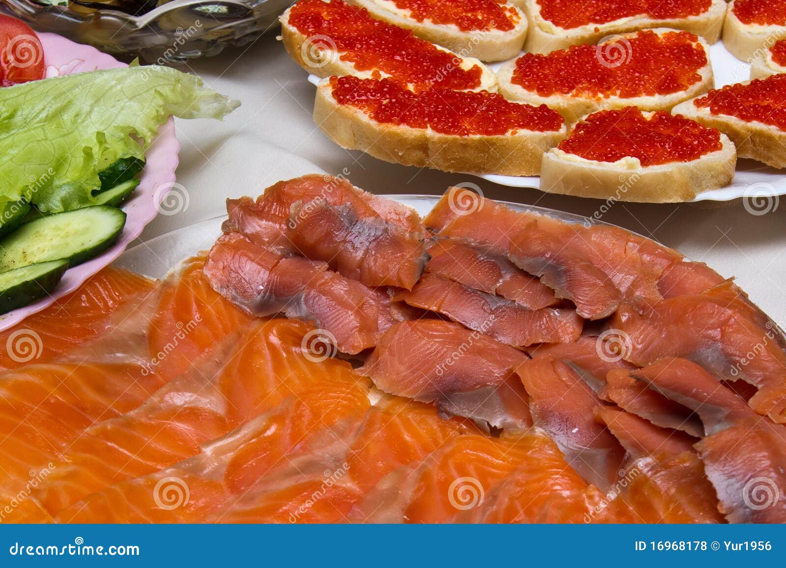 Red fish on a platter. stock photo. Image of pieces, trout - 16968178
