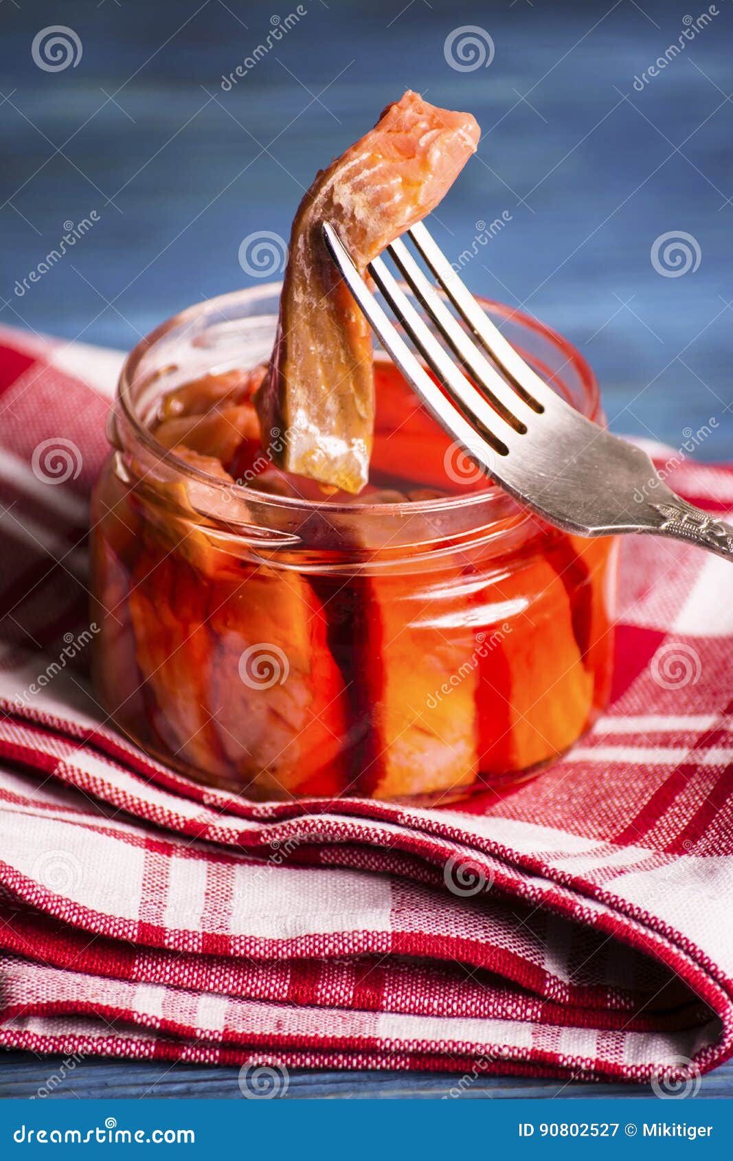 Red fish in sauce stock image. Image of sauce, fish, seafood - 90802527