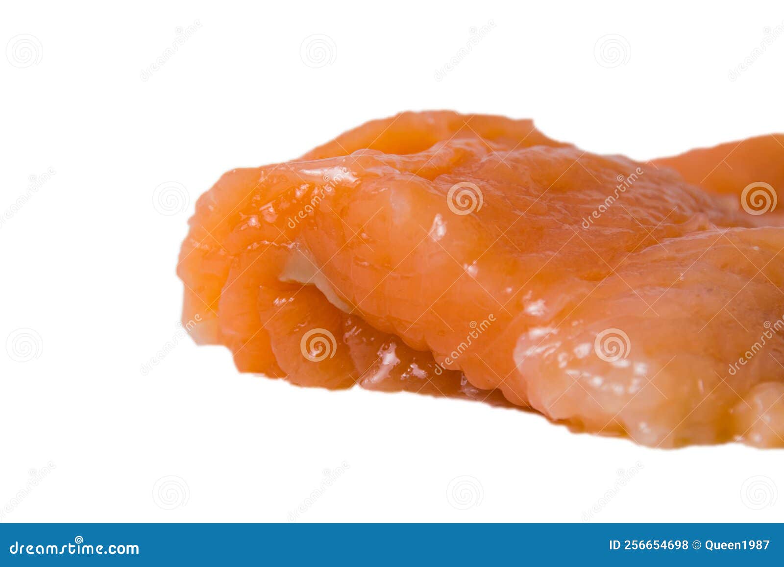 Red Fish on a White Background. Delicious Lightly Salted Salmon Isolate ...