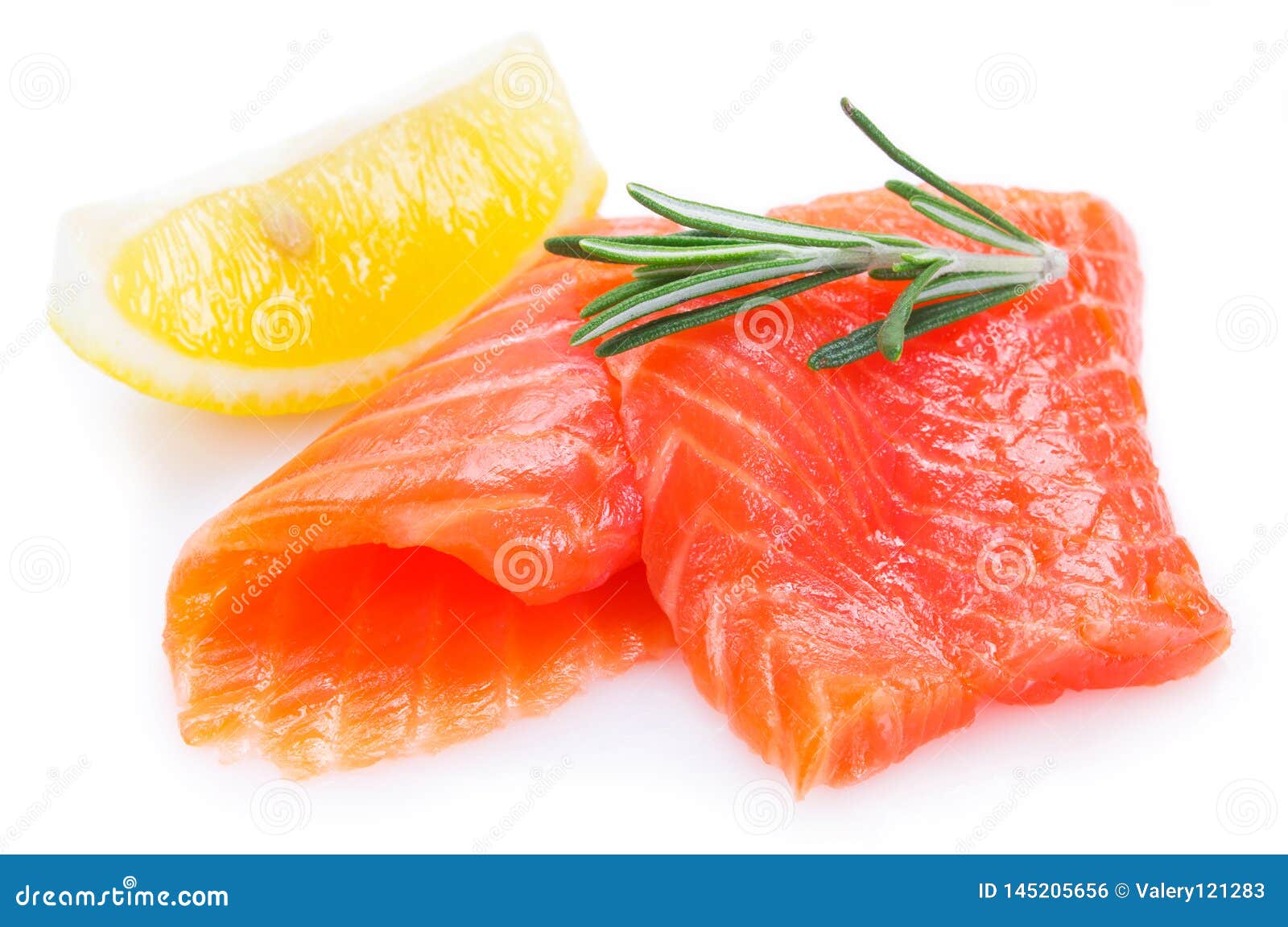 Red Fish on White Background Stock Photo - Image of portion, meat ...