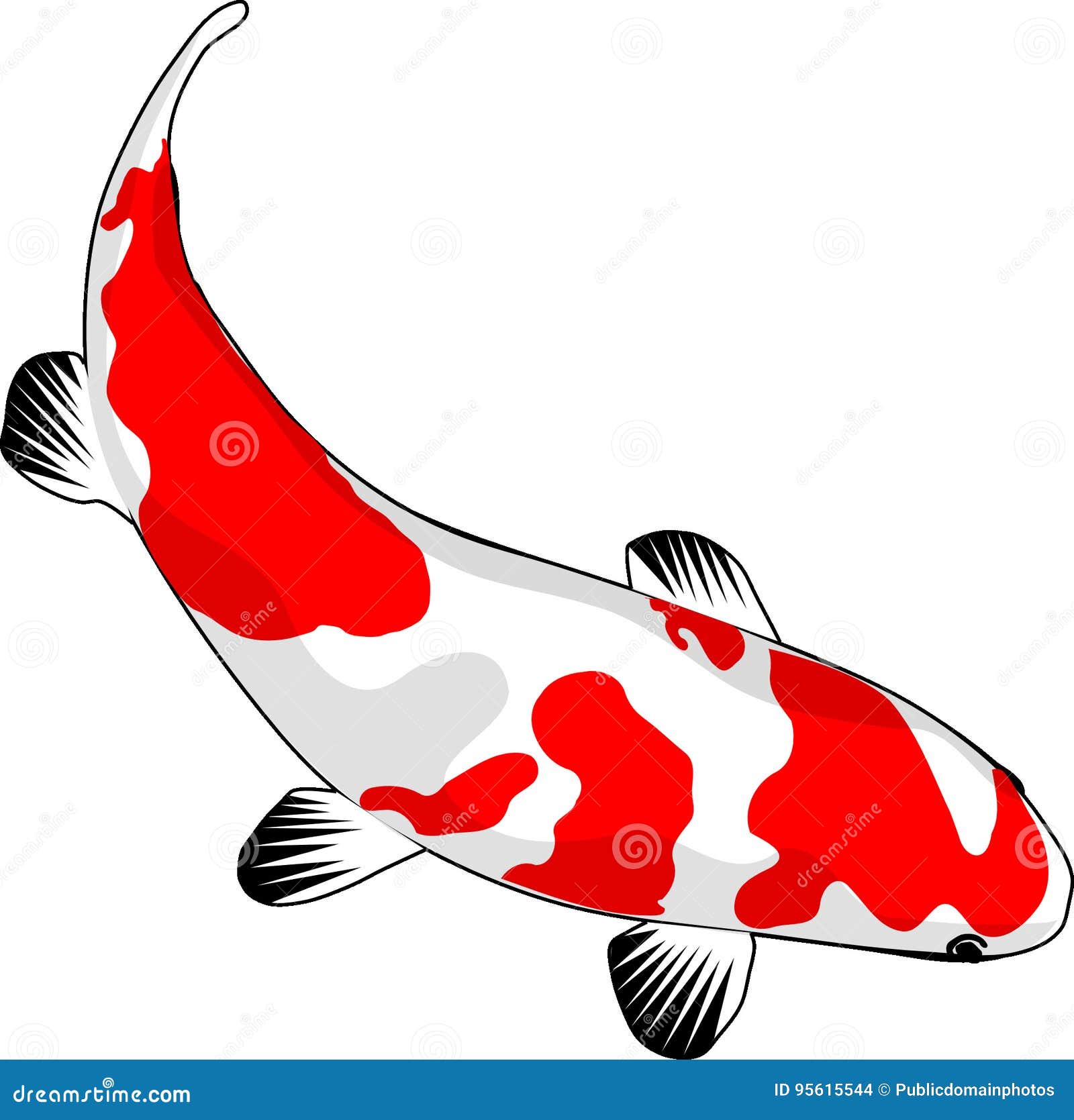 Red, Fish, Wing, Clip Art Picture. Image: 95615544