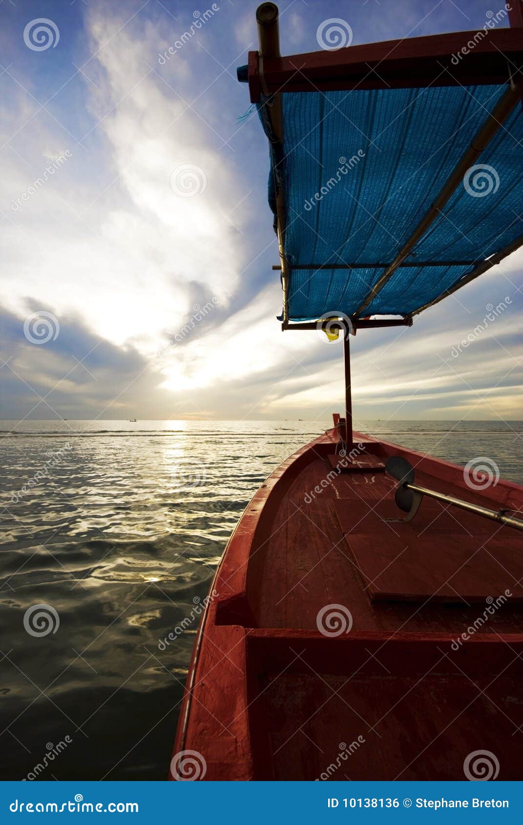 Red Fishing Boat stock photo. Image of ocean, tourism - 10138136