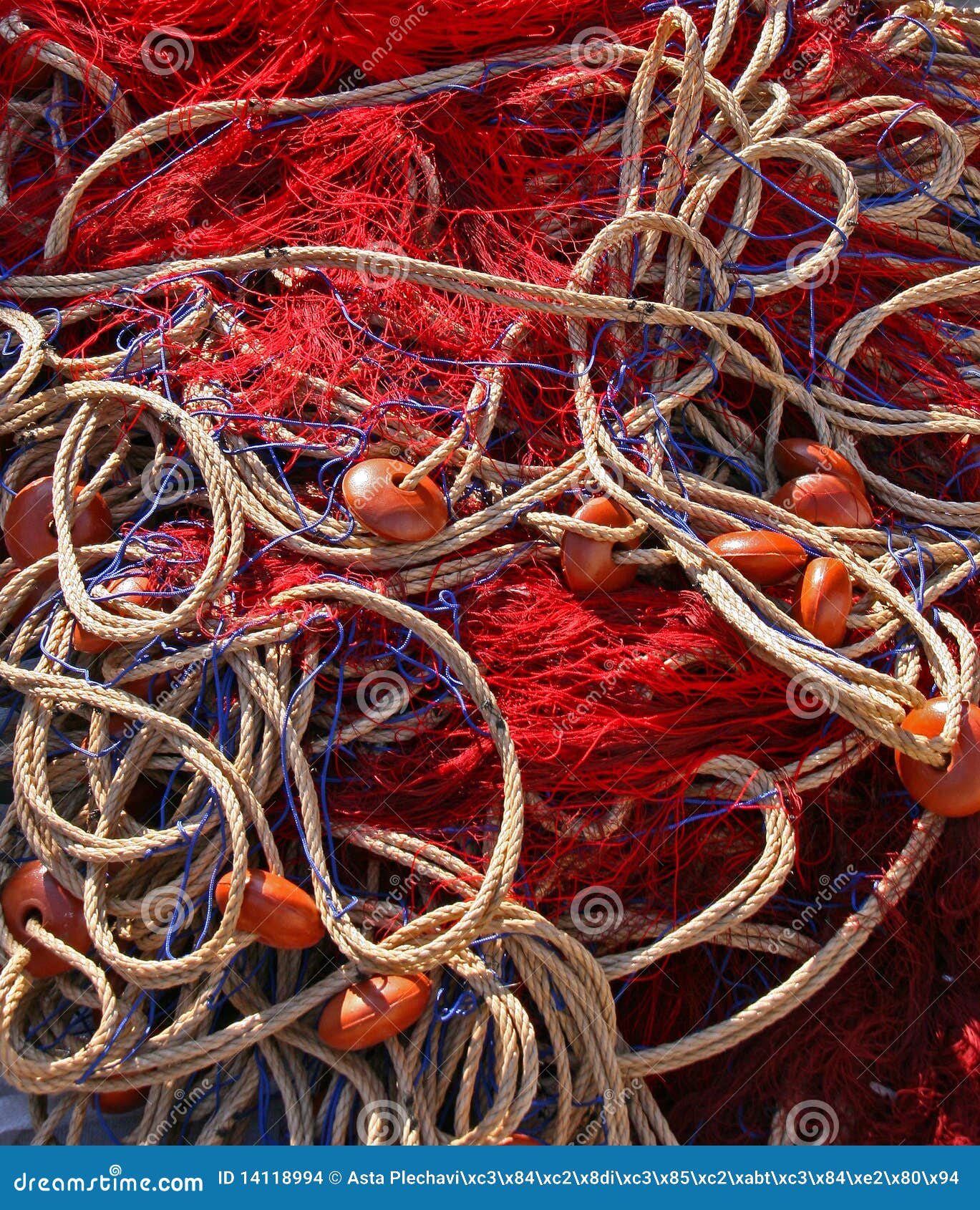 Red fishing nets stock photo. Image of purple, string - 14118994